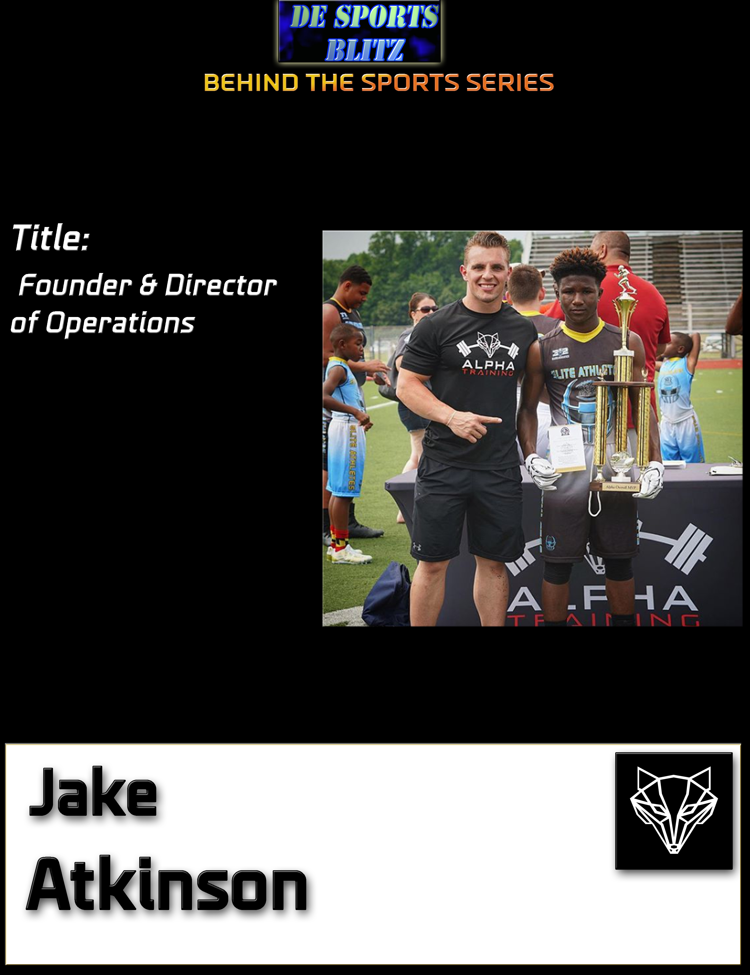 Behind The Sports Series: Alpha Training, Jake Atkinson – Delaware ...